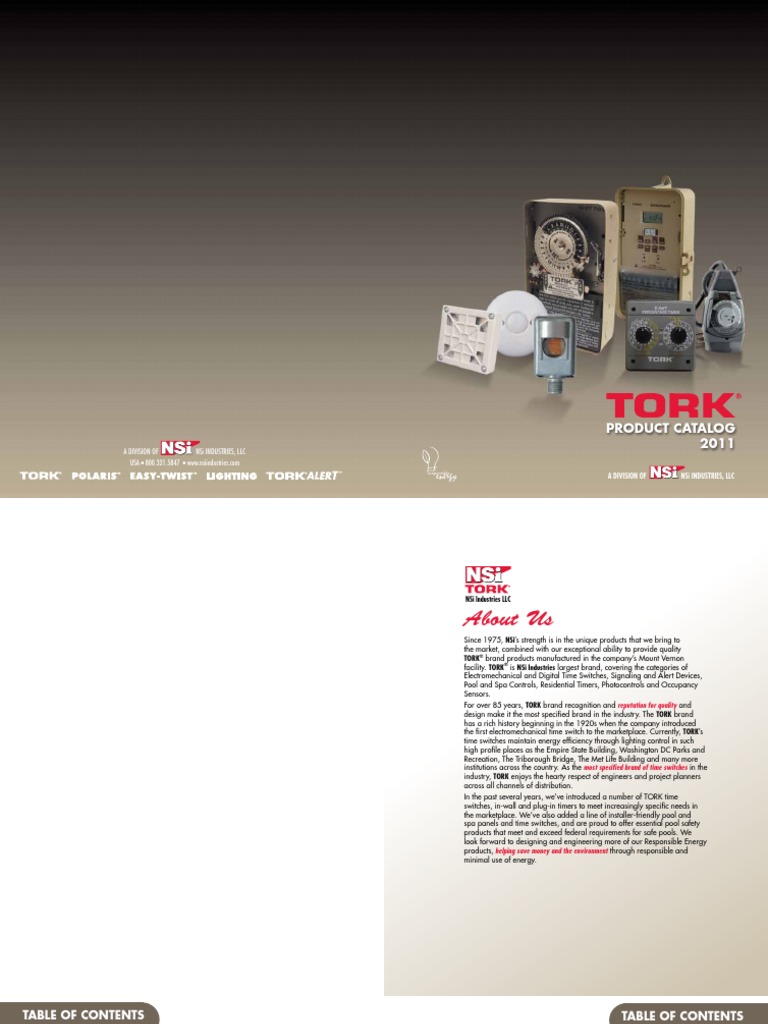 Tork Catalog | PDF | Lighting | Components