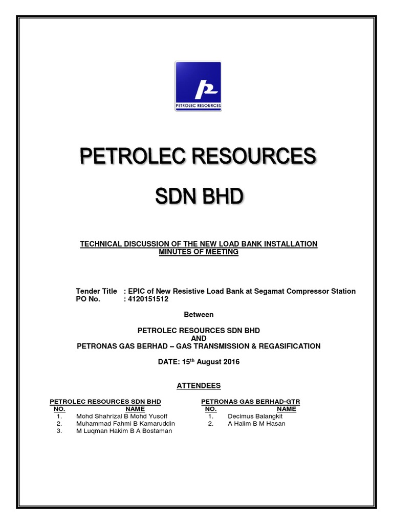 Example of Minutes of Meeting | PDF | Specification (Technical Standard ...