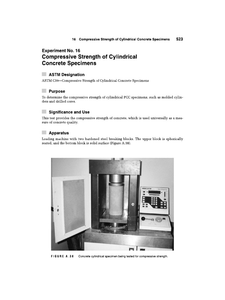 Lab 6. Compressive & Flexural Strength of Concrete | PDF