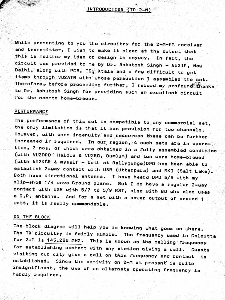 2m TCVR VU2IF VU2EM PDF | PDF