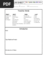 Transition Words for 6th Graders | PDF