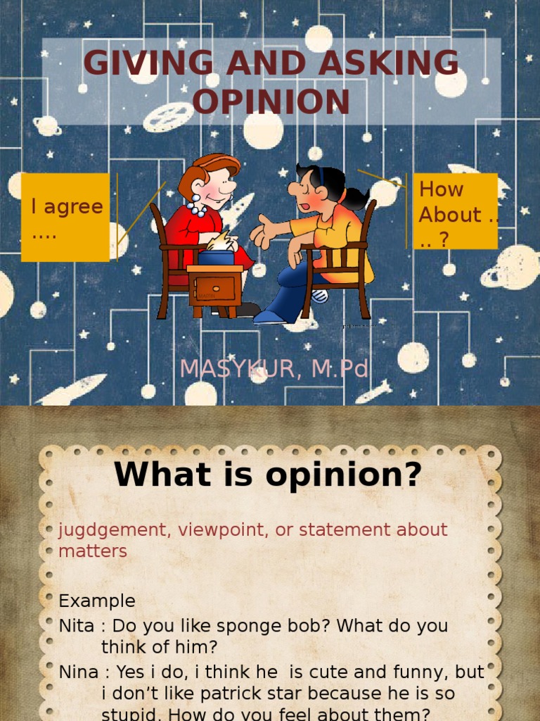 Giving and Asking Opinions Guide | PDF | Employee Benefits | Salary