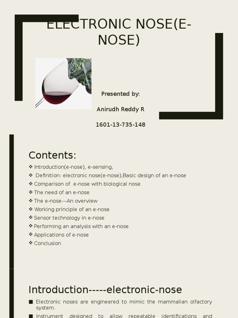 ENOSE | PDF | Mosfet | Materials