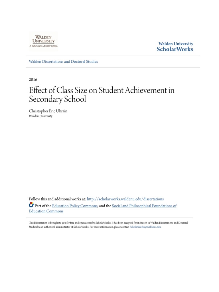 Class Size Impact on Student Success | PDF | Standardized Tests | Teachers