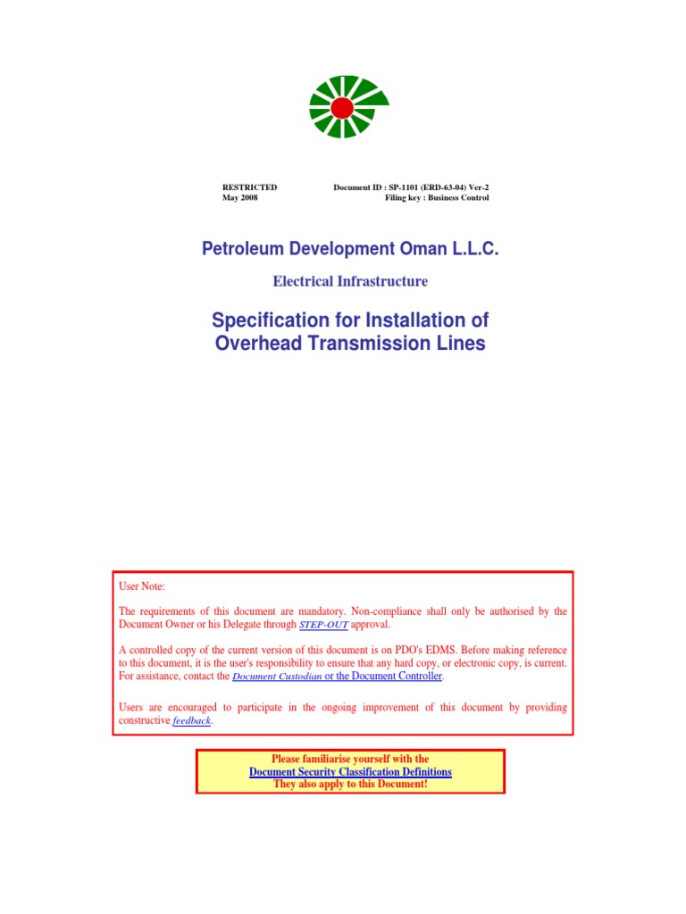 Installation of Overhead Transmission Lines | PDF | Insulator ...