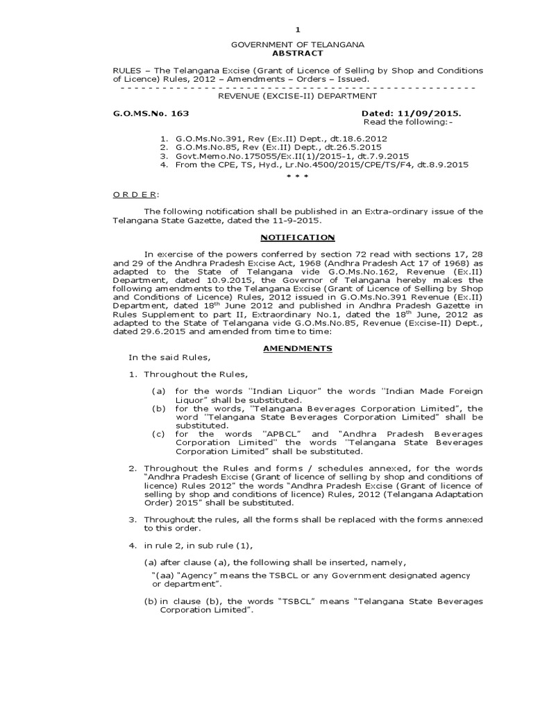 Excise Policy Go 164 | PDF | License | Guarantee