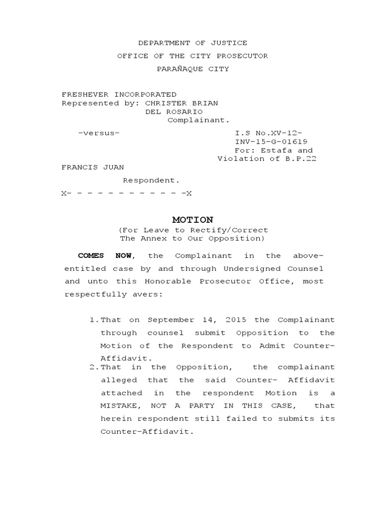 Doj Motion For Leave | PDF | Courts | Judiciaries