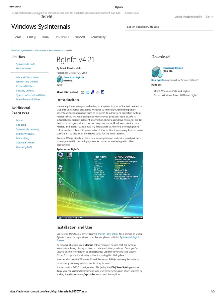 BgInfo | Windows Registry | Remote Desktop Services