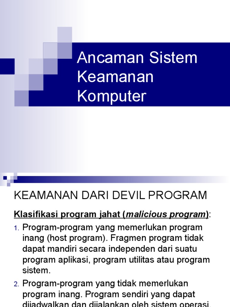03-Ancaman Sistem Keamanan Komputer | PDF