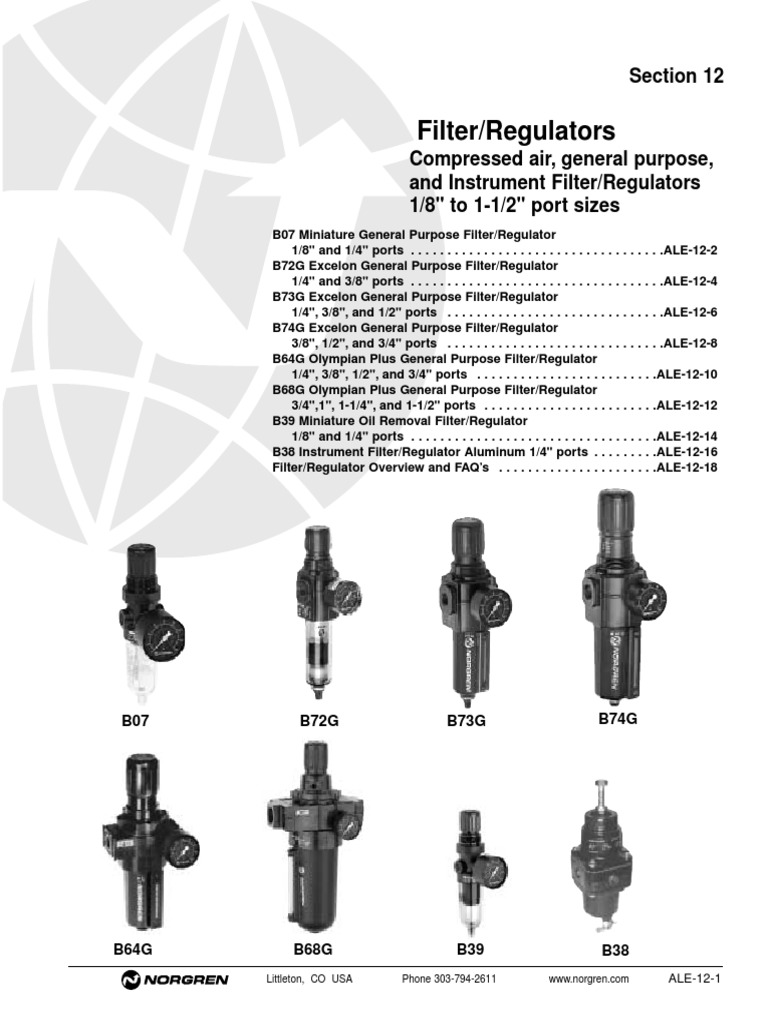 norgren.pdf | Valve | Pipe (Fluid Conveyance)