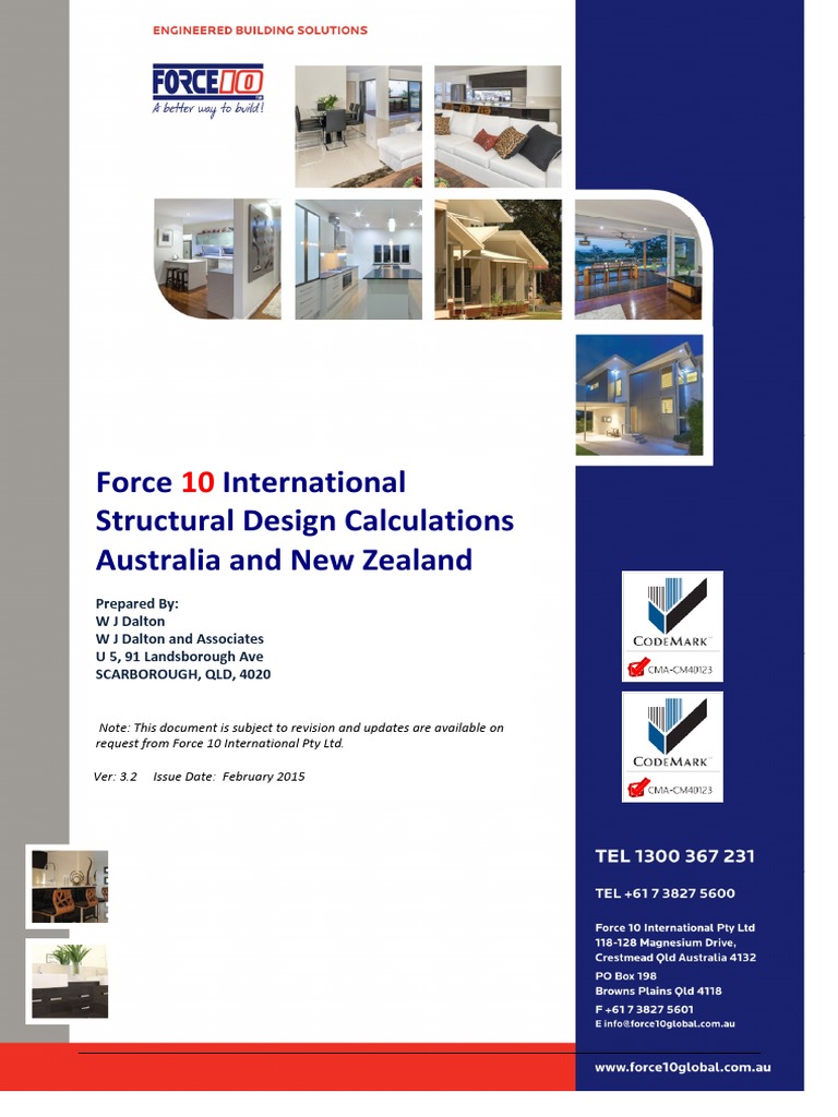 f10 05 Structural Design Calculations Manual Ver 3.2 | Download Free ...