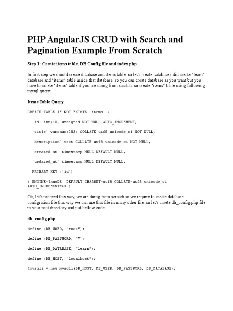 PHP AngularJS CRUD With Search and Pagination Example From Scratch ... PHP AngularJS CRUD With Search and Pagination Example From Scratch ...