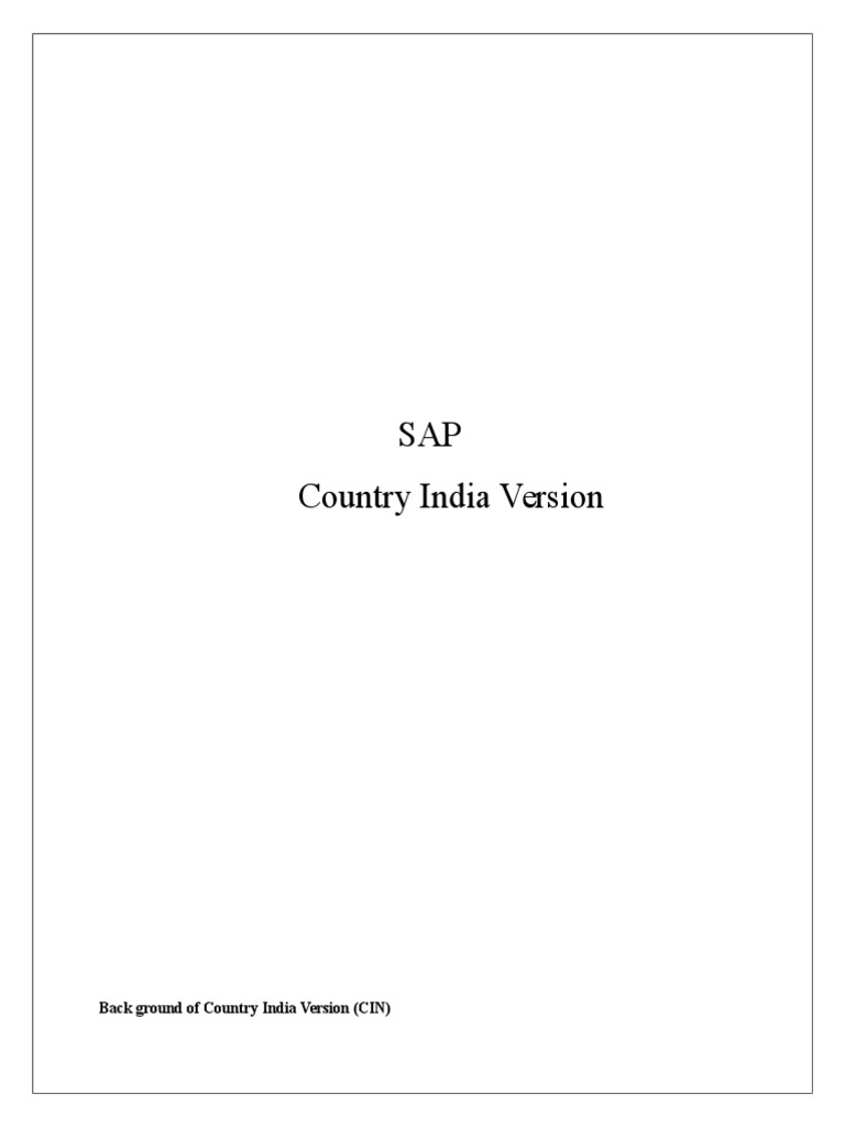 19147gg0787 Sap Cin Docs | PDF | Invoice | Excise