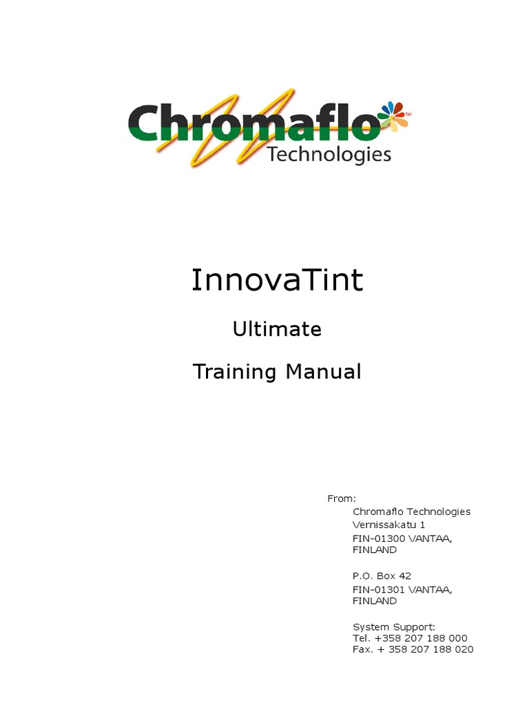Innovatint Ultimate Training Manual PDF | PDF | Tab (Gui) | Software