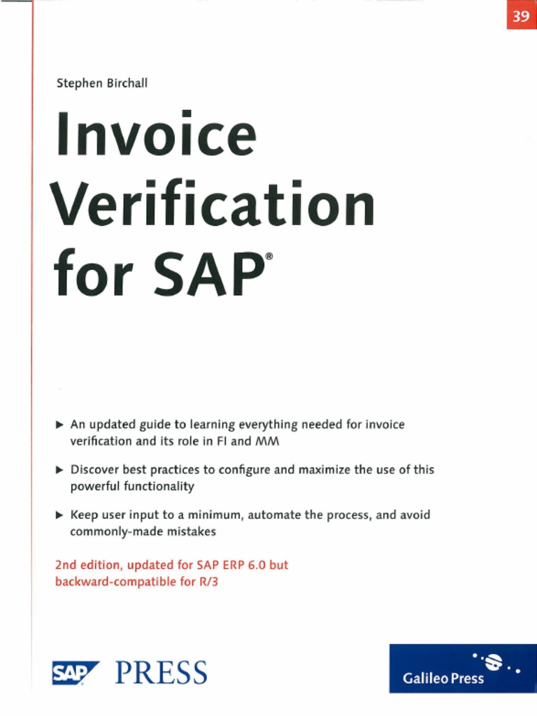 Invoice Verification For SAP | PDF