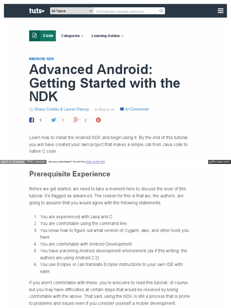 Advanced Android Getting Started | PDF | Android (Operating System) | Instruction Set