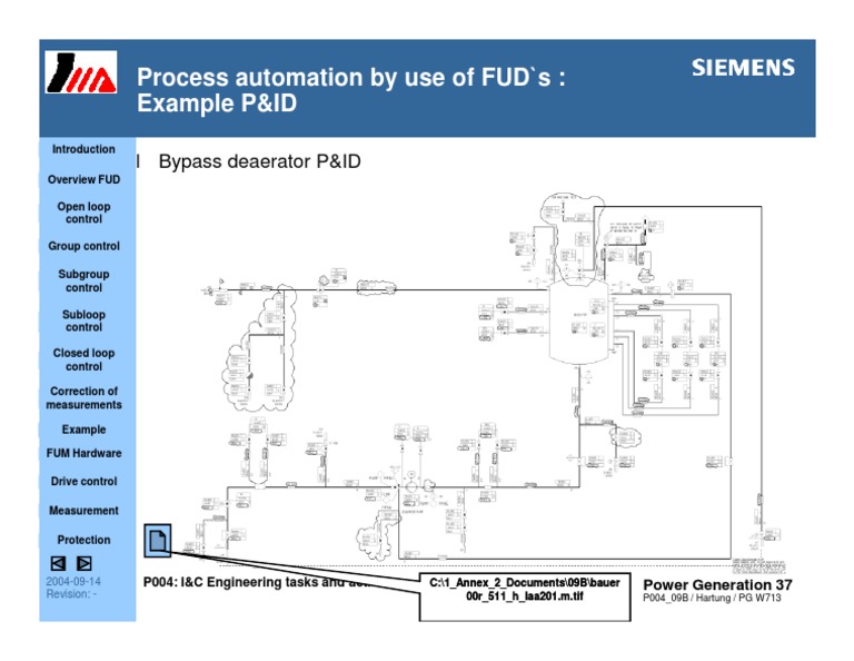 Process Automation by Use of FUD's: Example P&ID | PDF