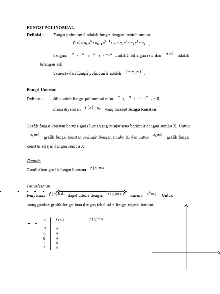 Fungsi Polinomial | PDF