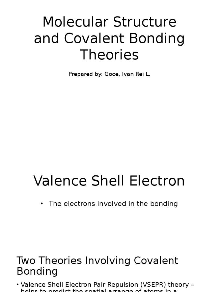 09 - Molecular Structure and Covalent Bonding Theories | PDF