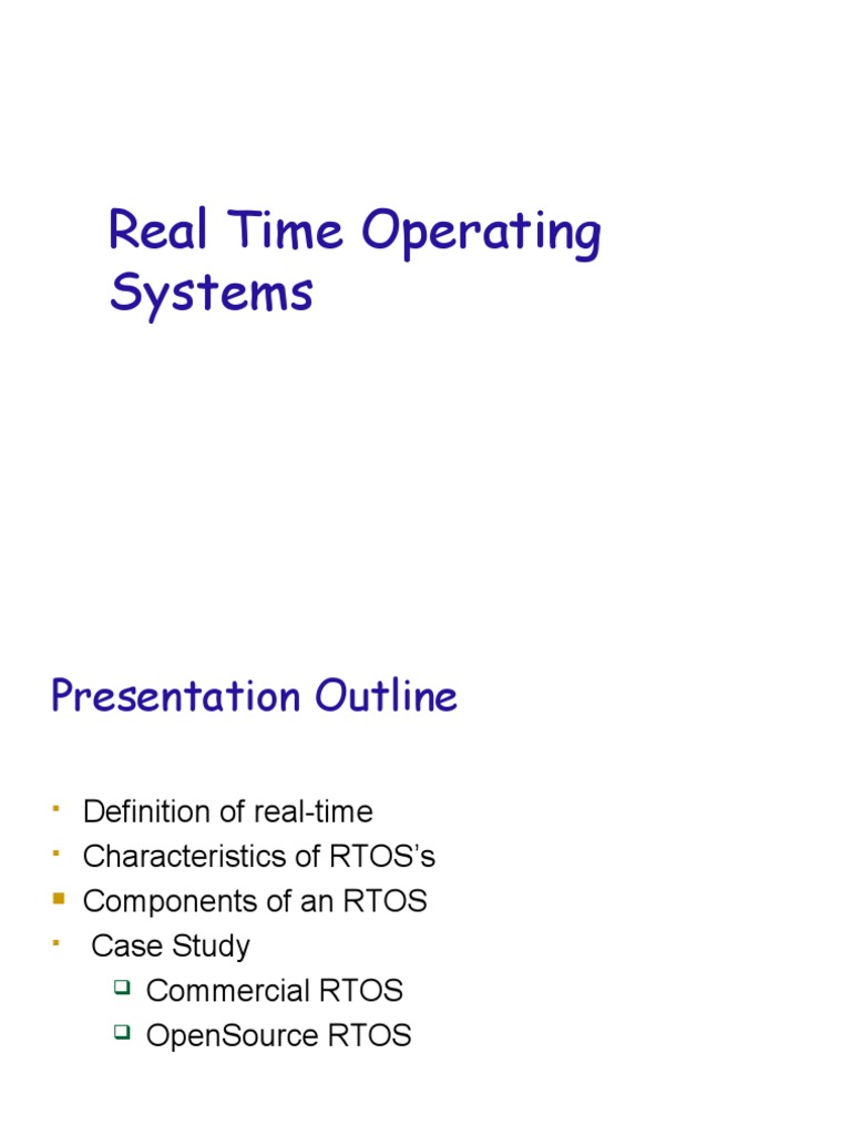 Rtos Comparison | PDF | Real Time Computing | Operating System