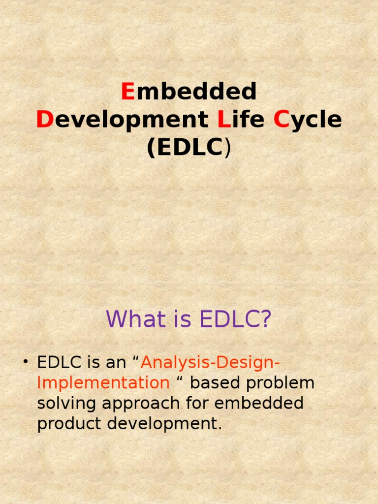 Embedded Development Life Cycle (EDLC) | PDF | Instruction Set ...