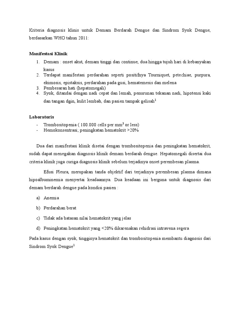 Panduan Diagnosis Demam Berdarah | PDF | Sains & Matematika
