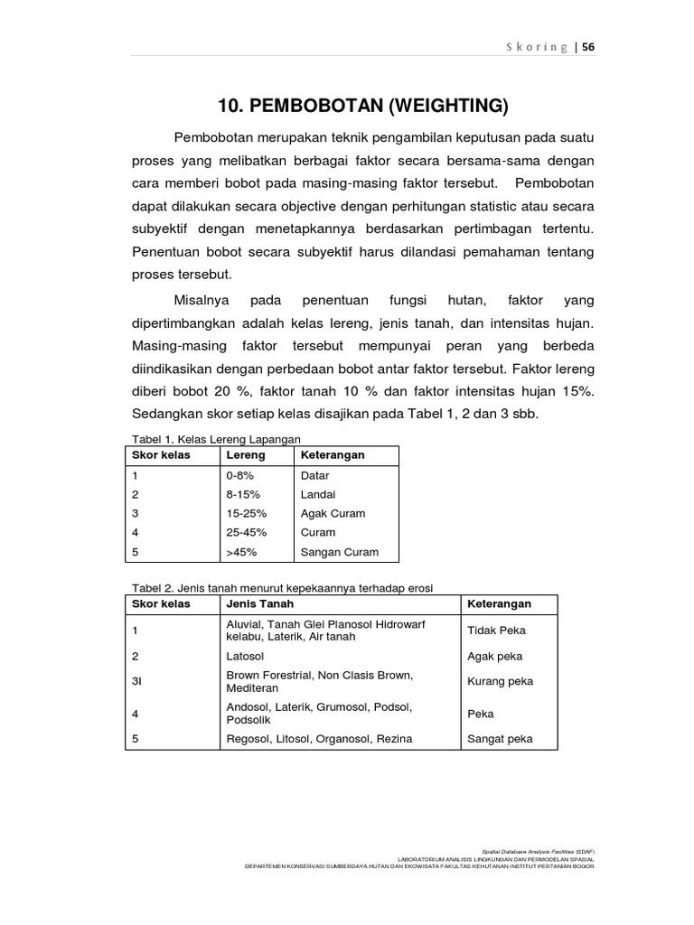 Metode Skoring-Pembobotan PDF | PDF