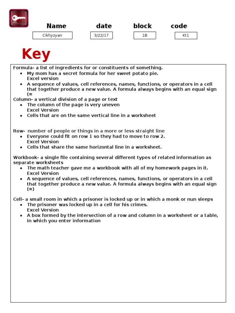 Key Terms 1 5 | PDF