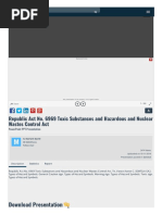 Ra 6969 | PDF | Chemical Substances | Toxicity