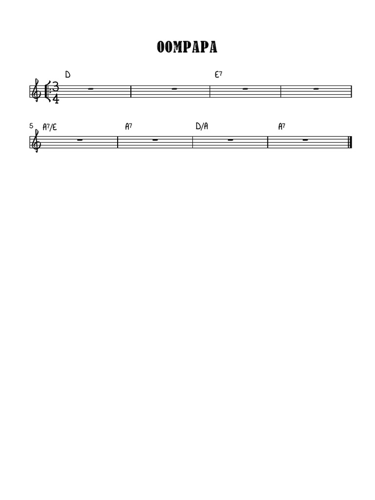 Oompapa - Full Score | PDF