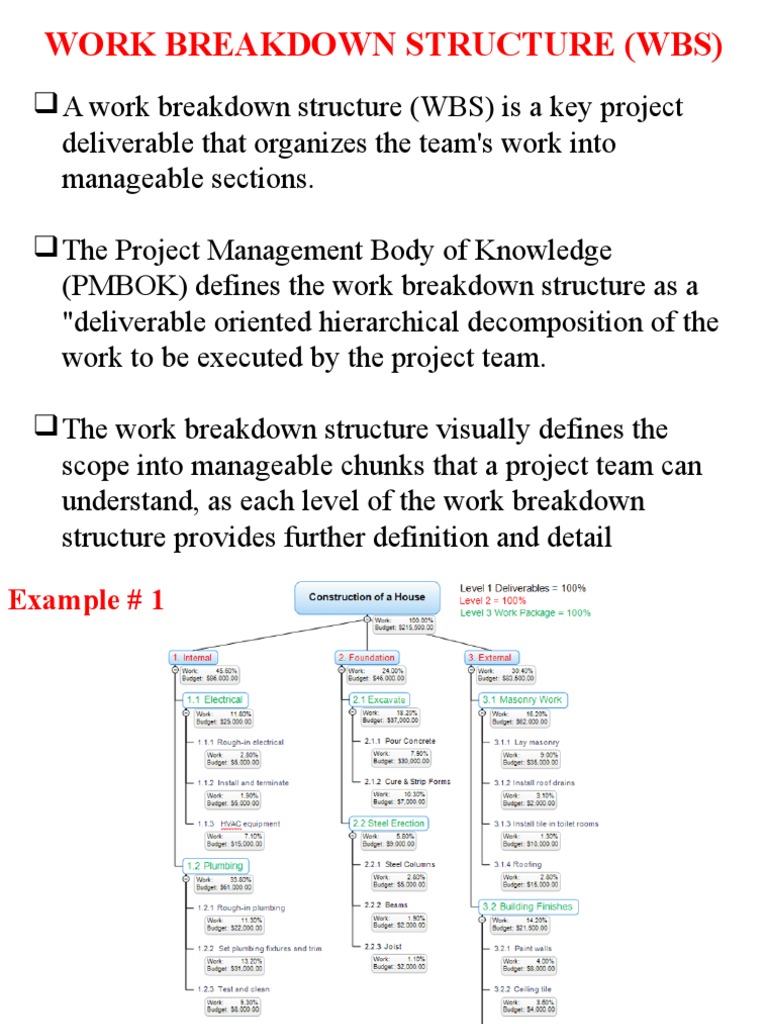 Work Breakdown Structure (WBS) | PDF | Systems Theory | Engineering