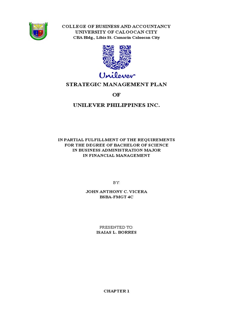 Final Stratma | Download Free PDF | Audit | Unilever