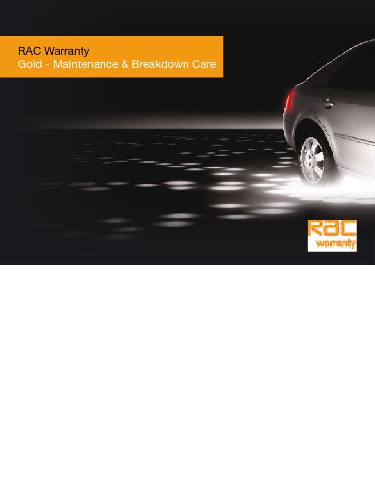 RAC Gold Warranty Booklet | PDF | Transmission (Mechanics) | Distributor