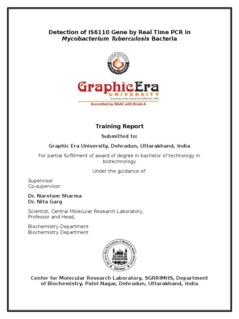 Detection of IS6110 Gene by Real Time PCR in Mycobacterium Tuberculosis ...