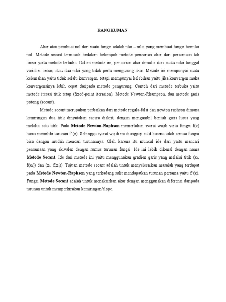 Metode Secant | PDF