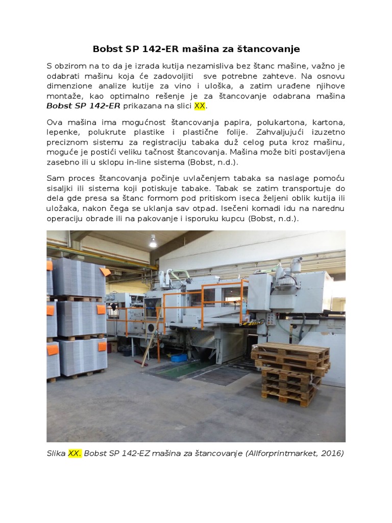 Bobst SP 142 EZ | PDF