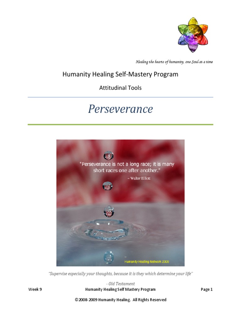 Week 09 Perseverance | PDF