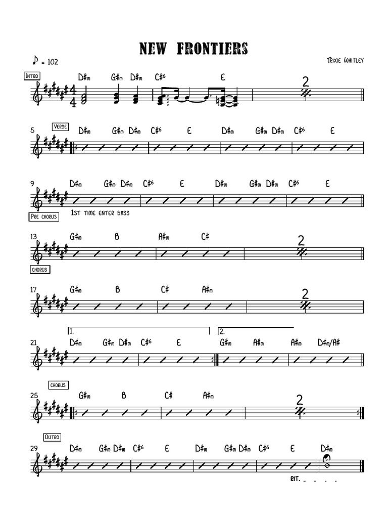 New Frontiers - Full Score | PDF | Musical Forms | Music Theory