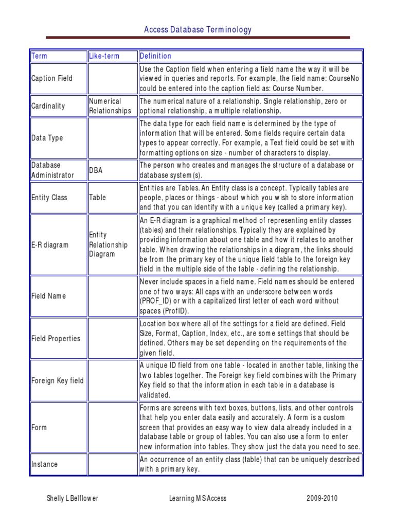Terminology PDF | PDF | Databases | Information Technology Management
