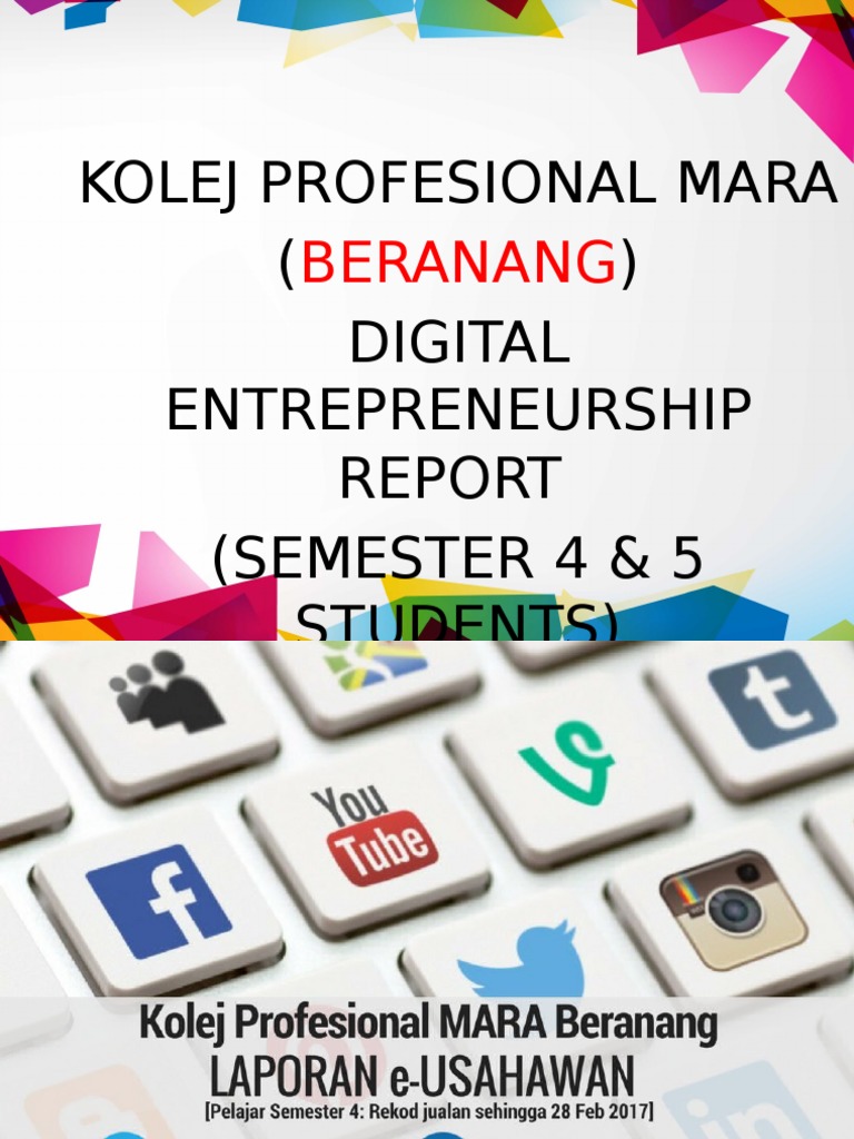 Laporan Keusahawanan Digital Semester | PDF