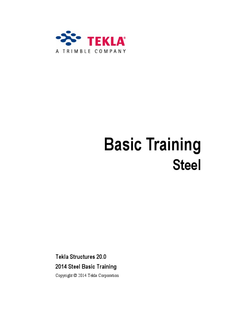 Tekla Structures v20 Basic Training Manual Steel - New | PDF | Menu (Computing) | Icon (Computing)
