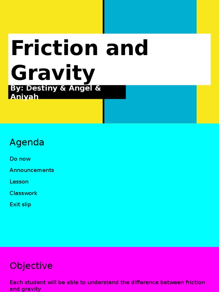 Friction and Gravity | PDF | Friction | Force