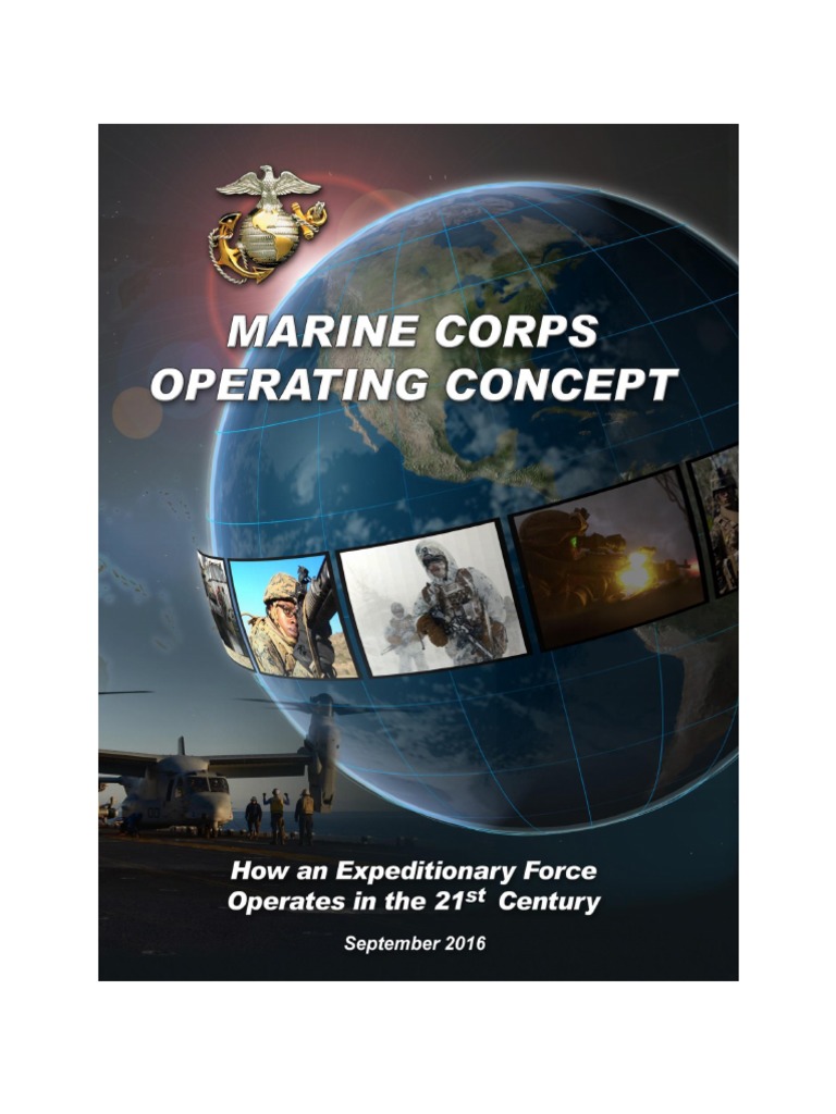 Marine Corps Operating Concept Sept 2016 | Marine Air Ground Task Force ...