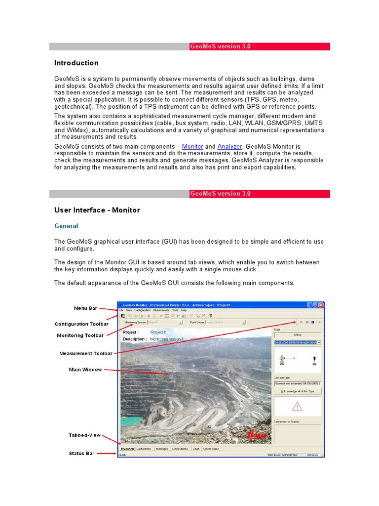 GeoMoS Help | PDF | Graphical User Interfaces | Button (Computing)