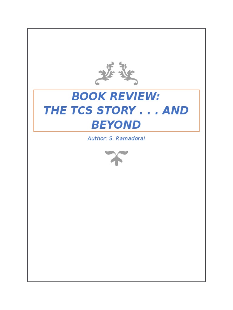 Book Review The TCS Story ... and Beyond | PDF | Mergers And ...