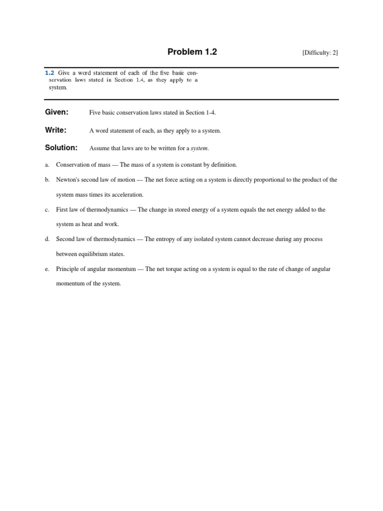 Problem 1.2 PDF | PDF