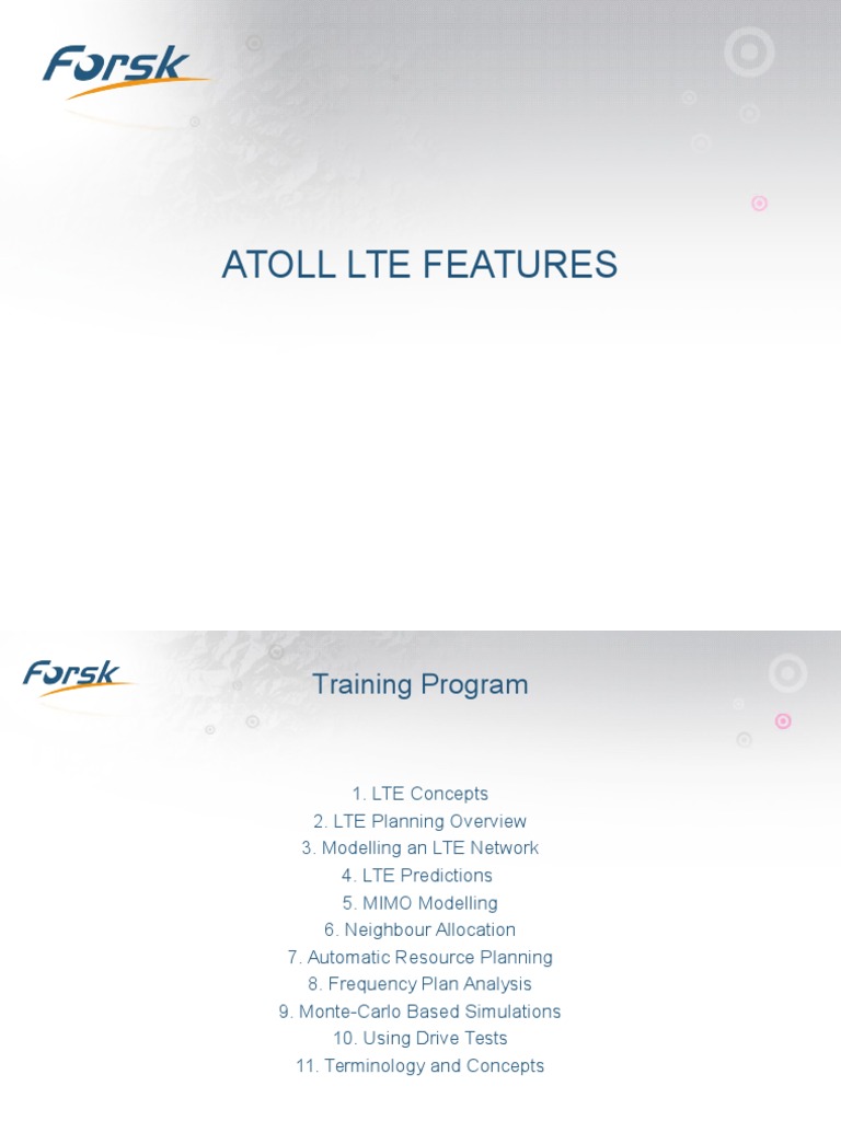 Atoll LTE | PDF | Orthogonal Frequency Division Multiplexing | 4 G