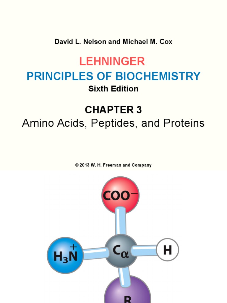 Lehninger: Principles Of Biochemistry
