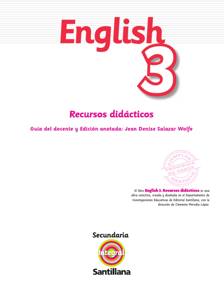 Inglés 3 Planeación | PDF | Prueba (evaluación) | Publicación