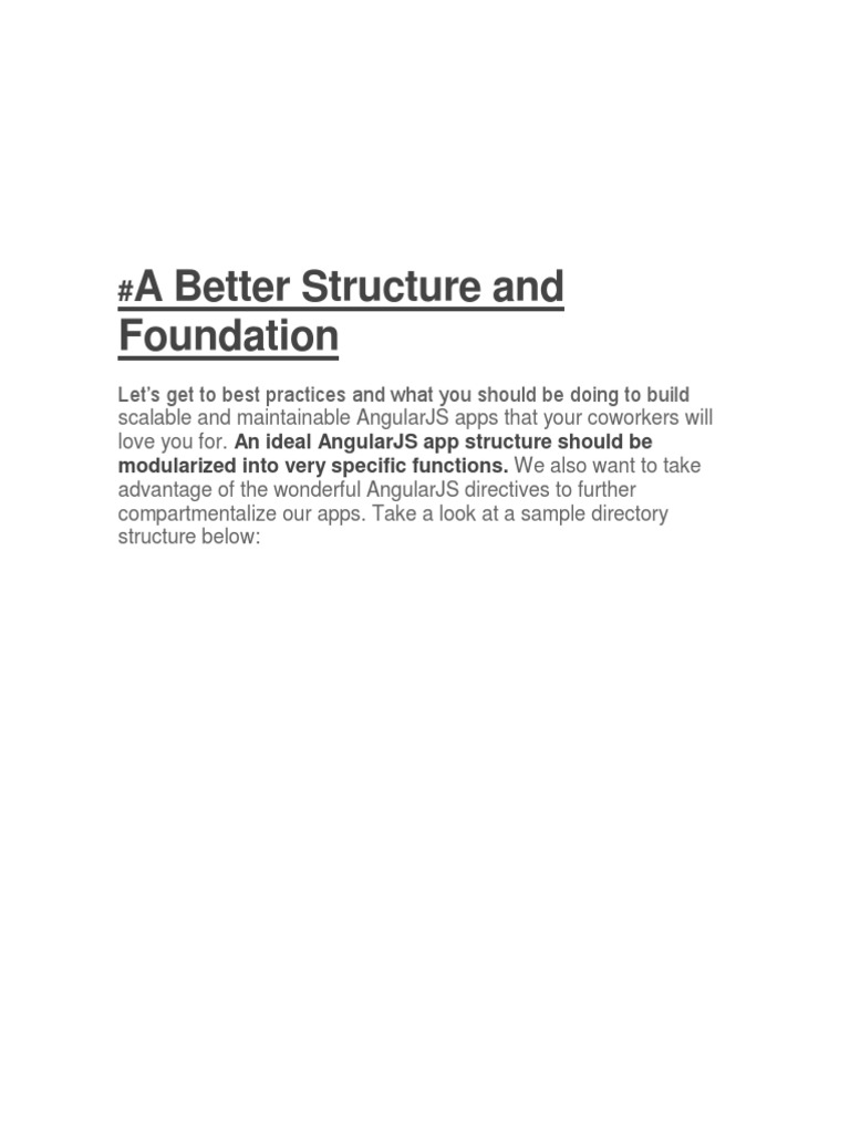 File Structure And Best Practices For Angularjs Pdf Angular Js 7567